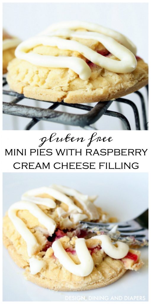 Gluten Free Mini Pies with Raspberry Cream Cheese Filling - Taryn ...