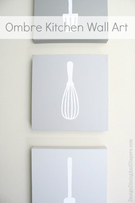 Ombre Kitchen Wall Art Tutorial - Taryn Whiteaker Designs