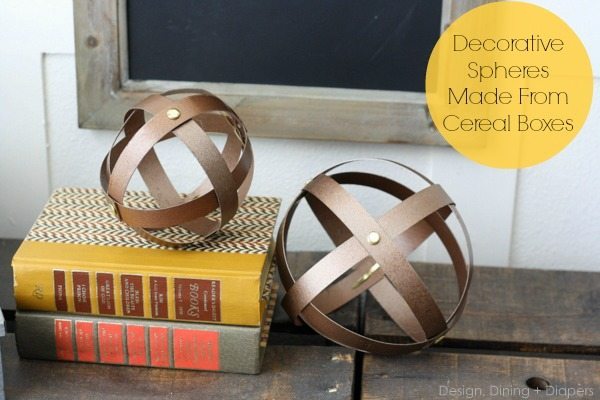 Industrial Decorative Spheres Made From Cereal Boxes - Taryn Whiteaker ...