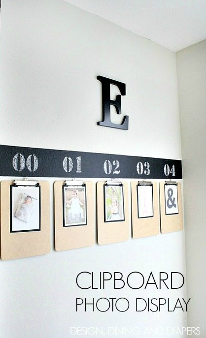 Clipboard Photo Display - Taryn Whiteaker Designs