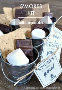 DIY Smores Kit and Free Printable - Taryn Whiteaker Designs