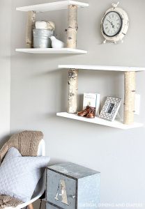 DIY Birch Shelves - Taryn Whiteaker Designs