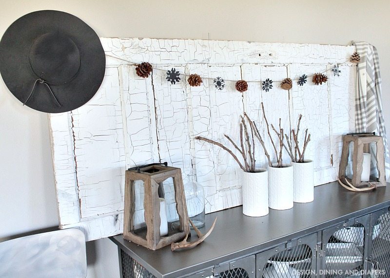 Rustic Winter Vignette - Taryn Whiteaker Designs