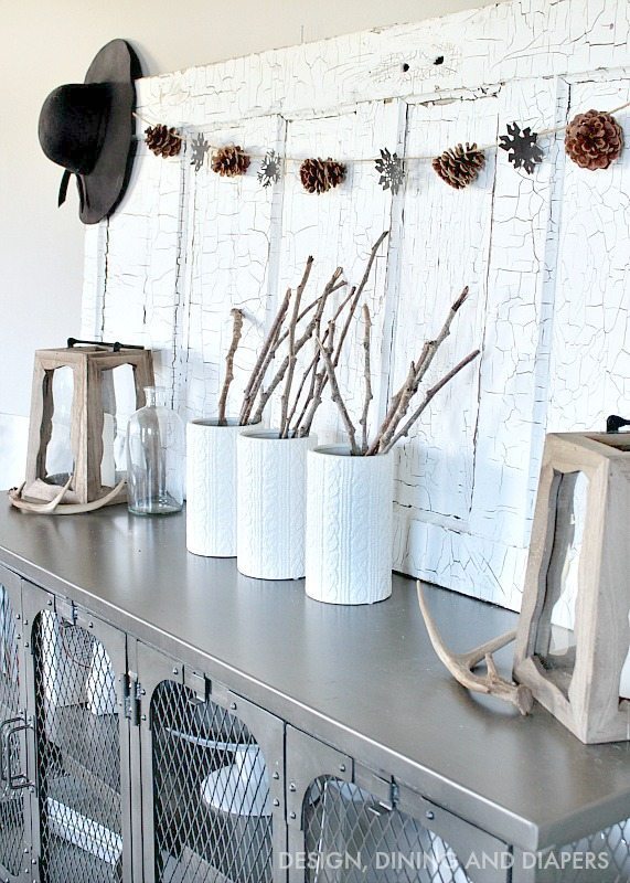 Rustic Winter Vignette - Taryn Whiteaker Designs