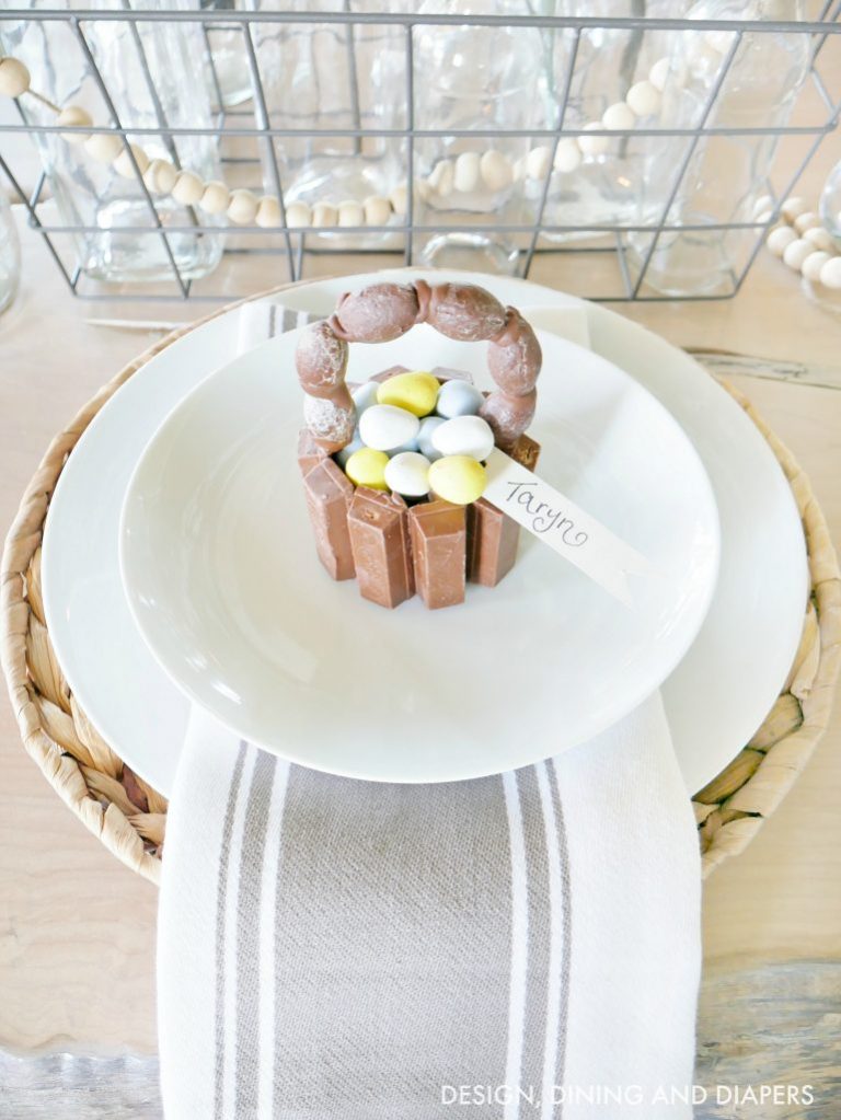 Mini Kit Kat Easter Baskets - Taryn Whiteaker Designs