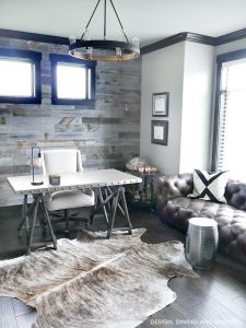 Modern Rustic Office Design - Taryn Whiteaker Designs