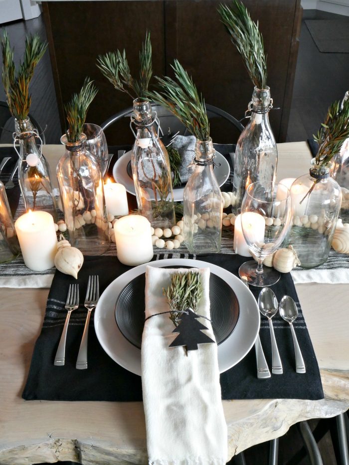 Scandinavian Inspired Christmas Table - Taryn Whiteaker Designs