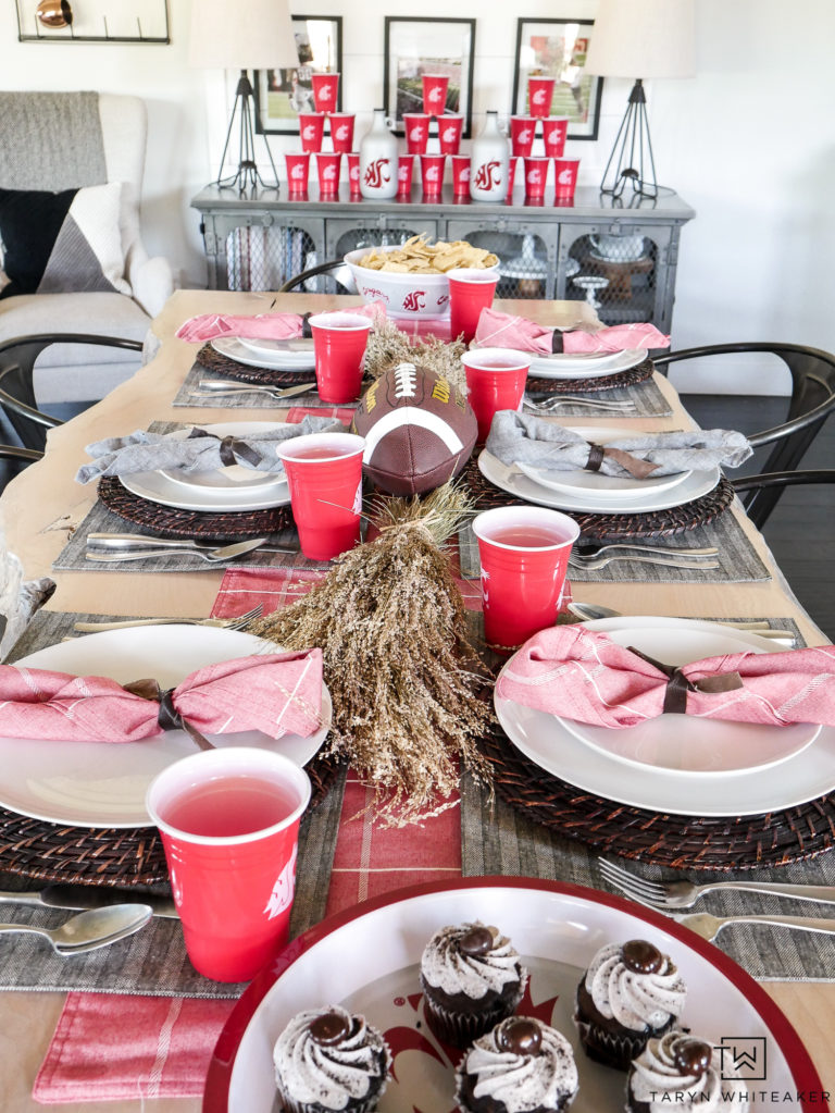Football Table Decorations - Taryn Whiteaker Designs