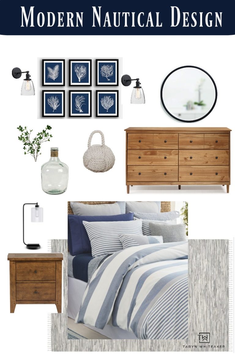 Modern Nautical Decor - Taryn Whiteaker Designs
