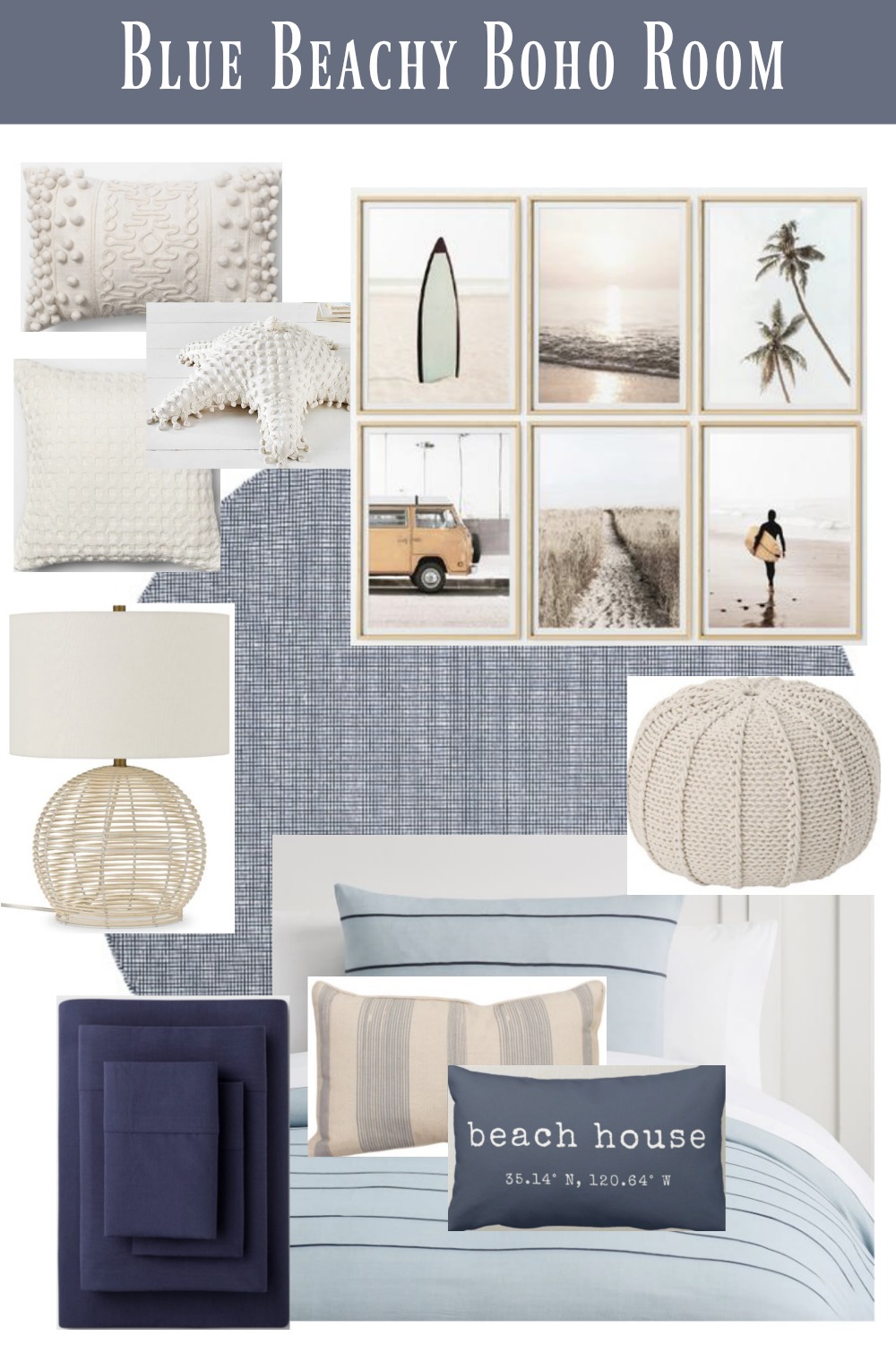 Boho Beach House Decor - Taryn Whiteaker Designs