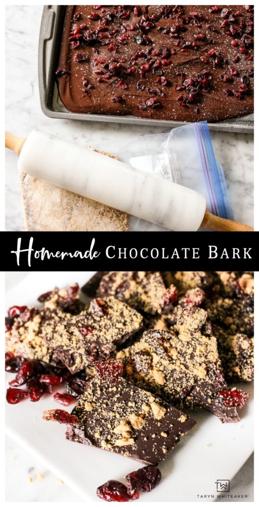 Homemade Chocolate Bark - Taryn Whiteaker Designs