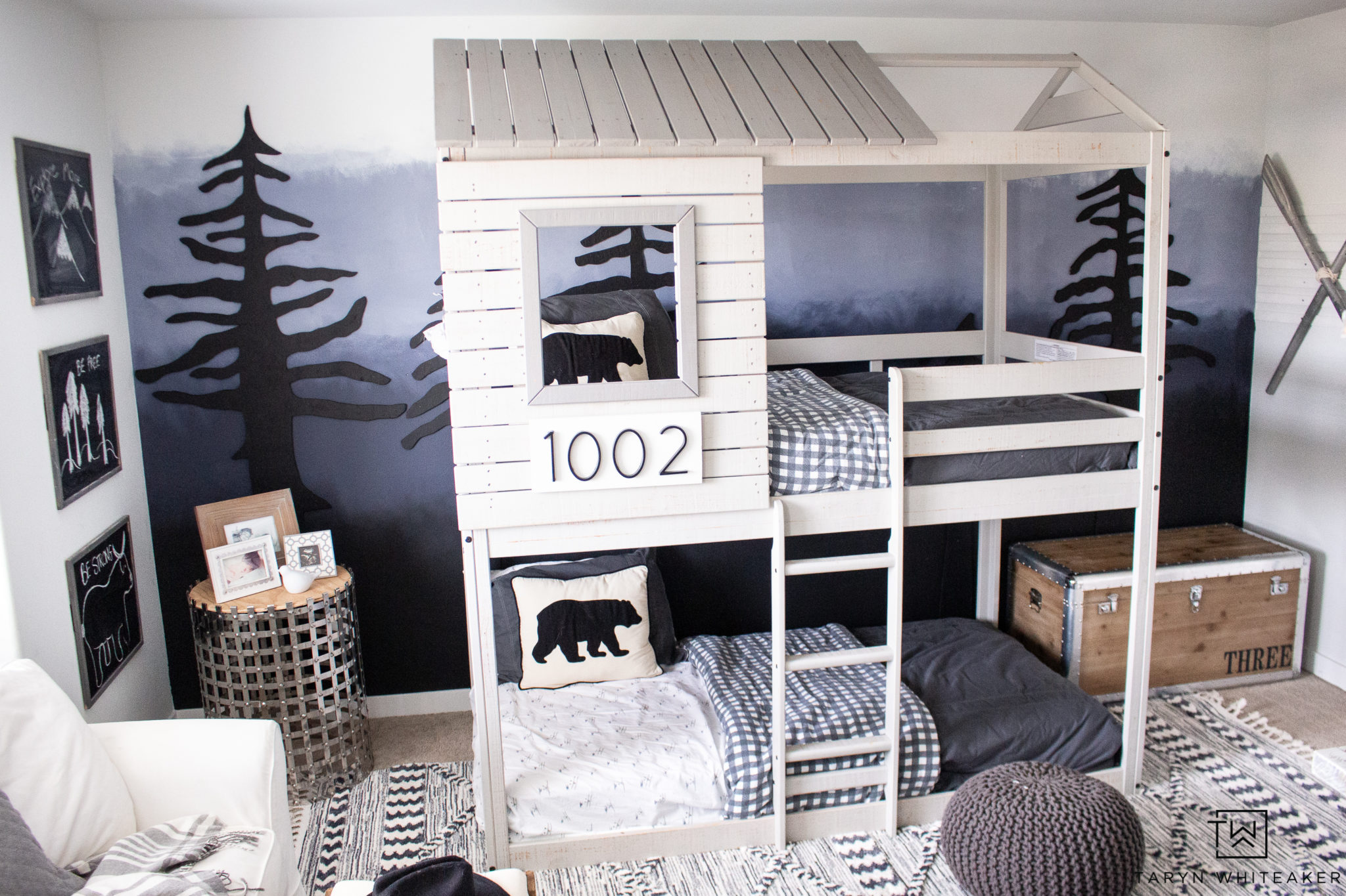 DIY Forest Accent Wall - Taryn Whiteaker Designs