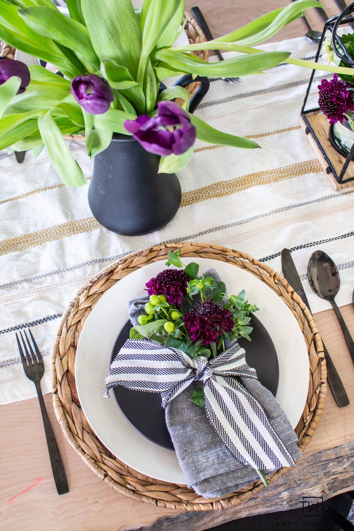 Spring Floral Table - Taryn Whiteaker Designs
