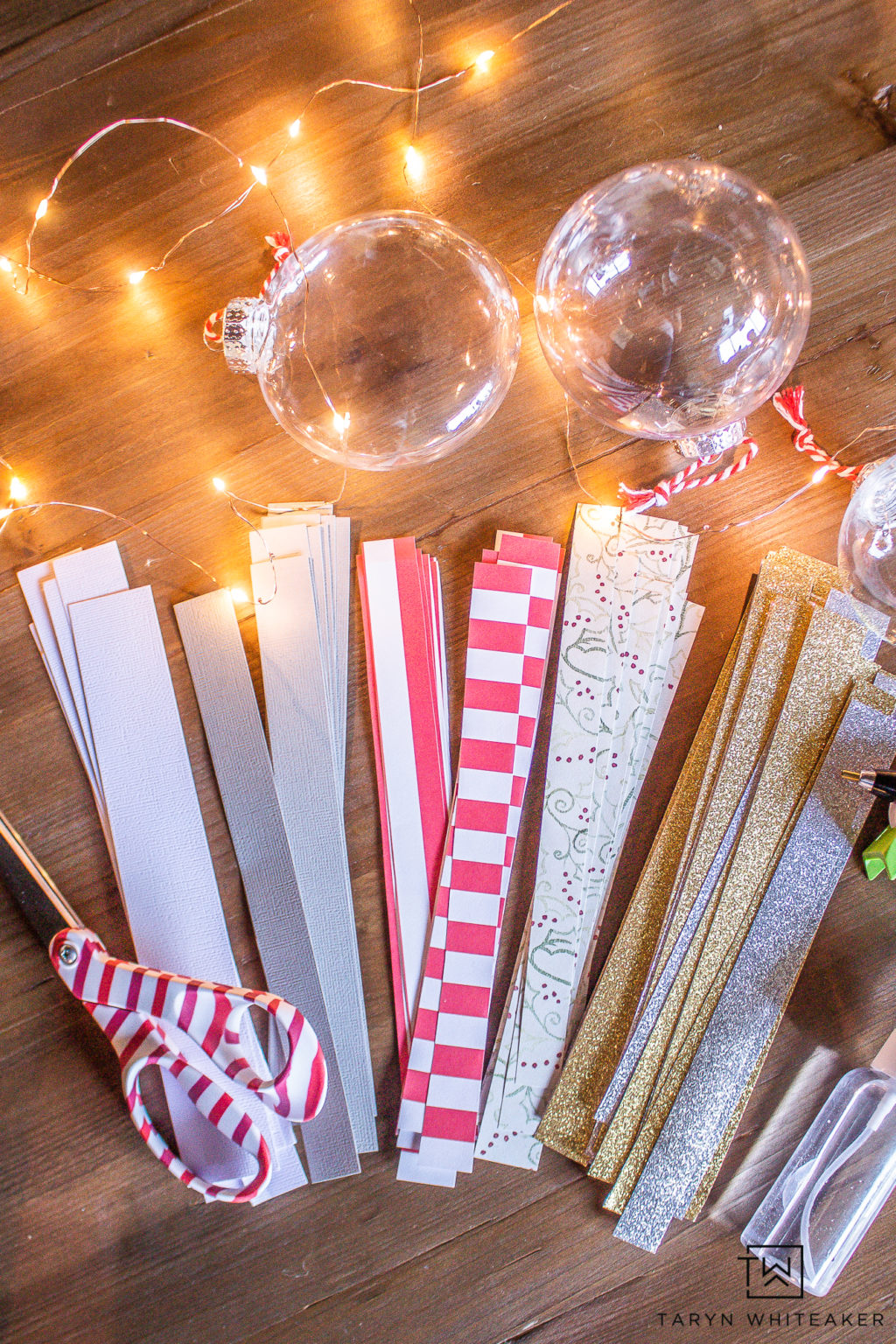 DIY Twisted Paper Ornaments - Taryn Whiteaker Designs