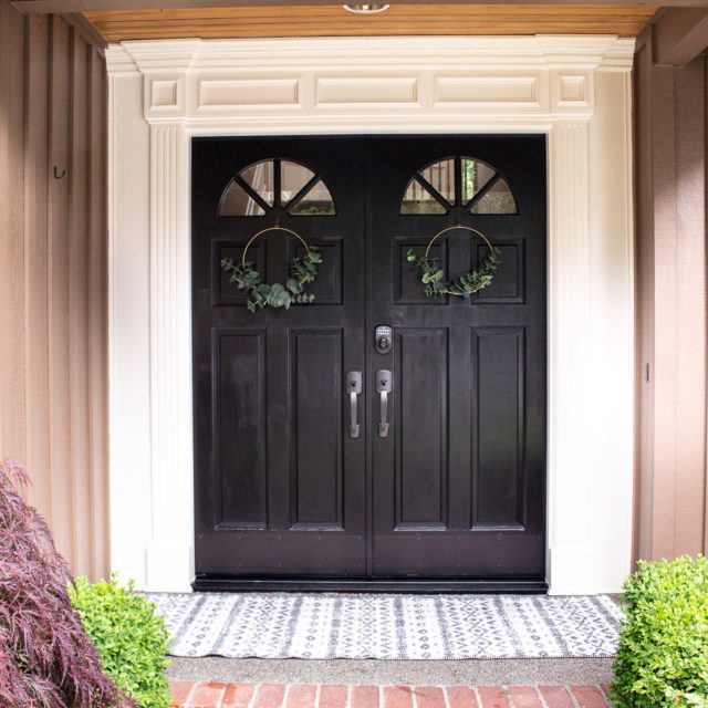 DIY Faux French Door Window Panes - Taryn Whiteaker Designs