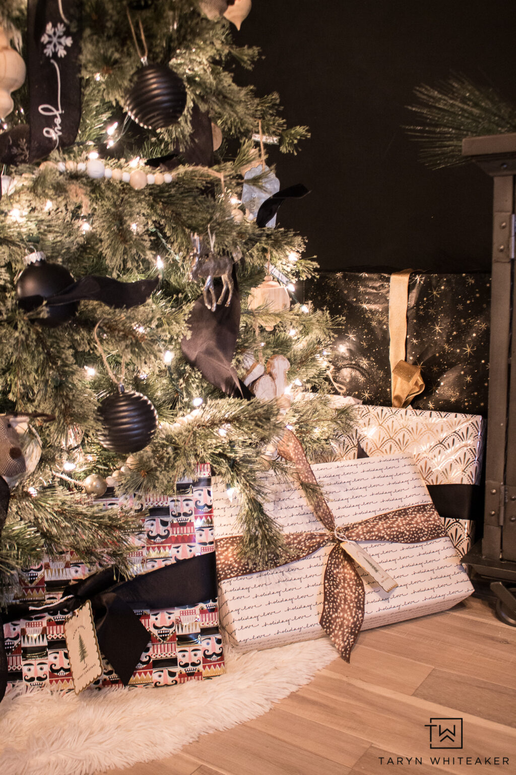 Moody Christmas Tree Decor - Taryn Whiteaker Designs