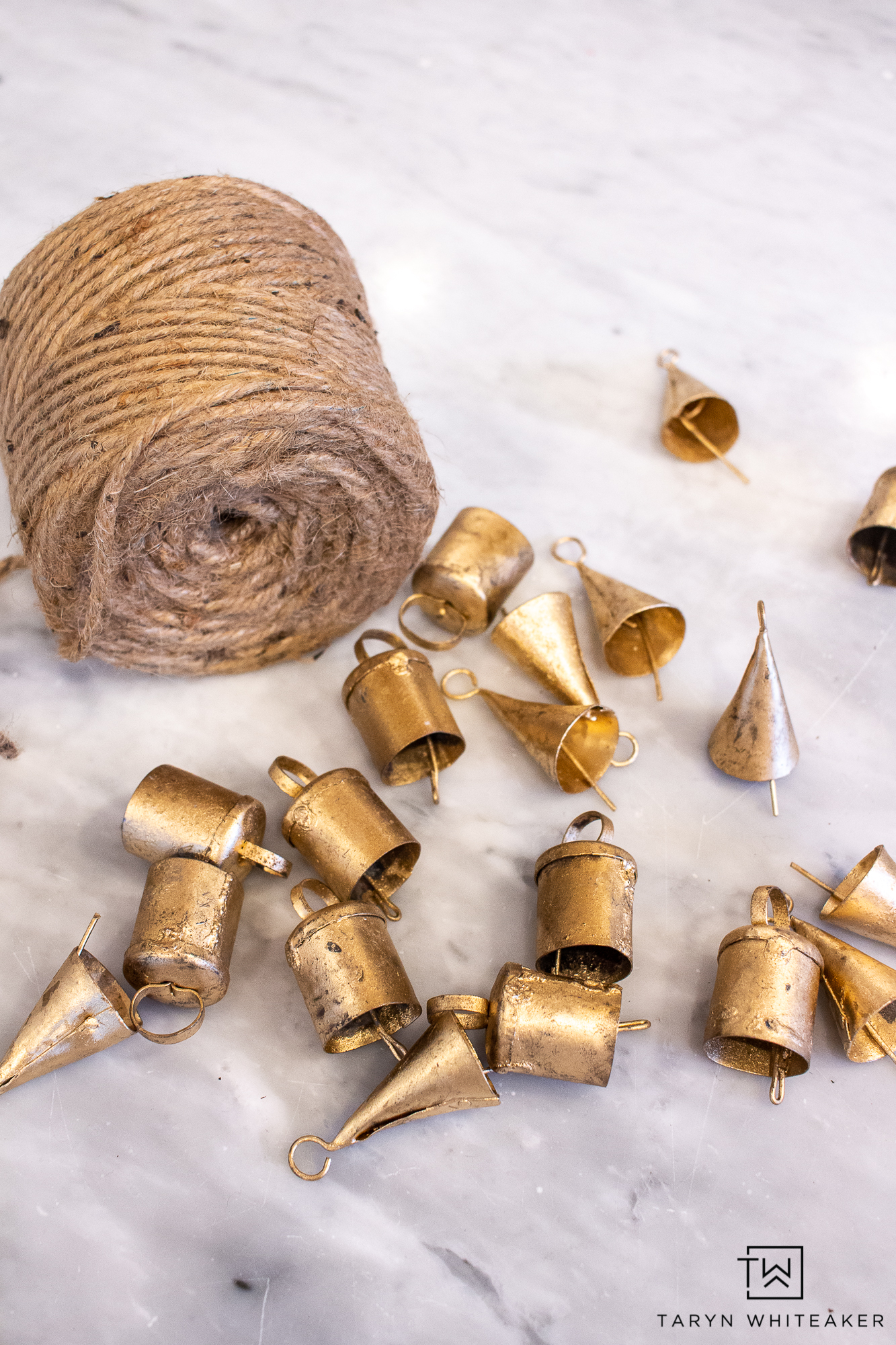 DIY Vintage Bell Garland - Taryn Whiteaker Designs