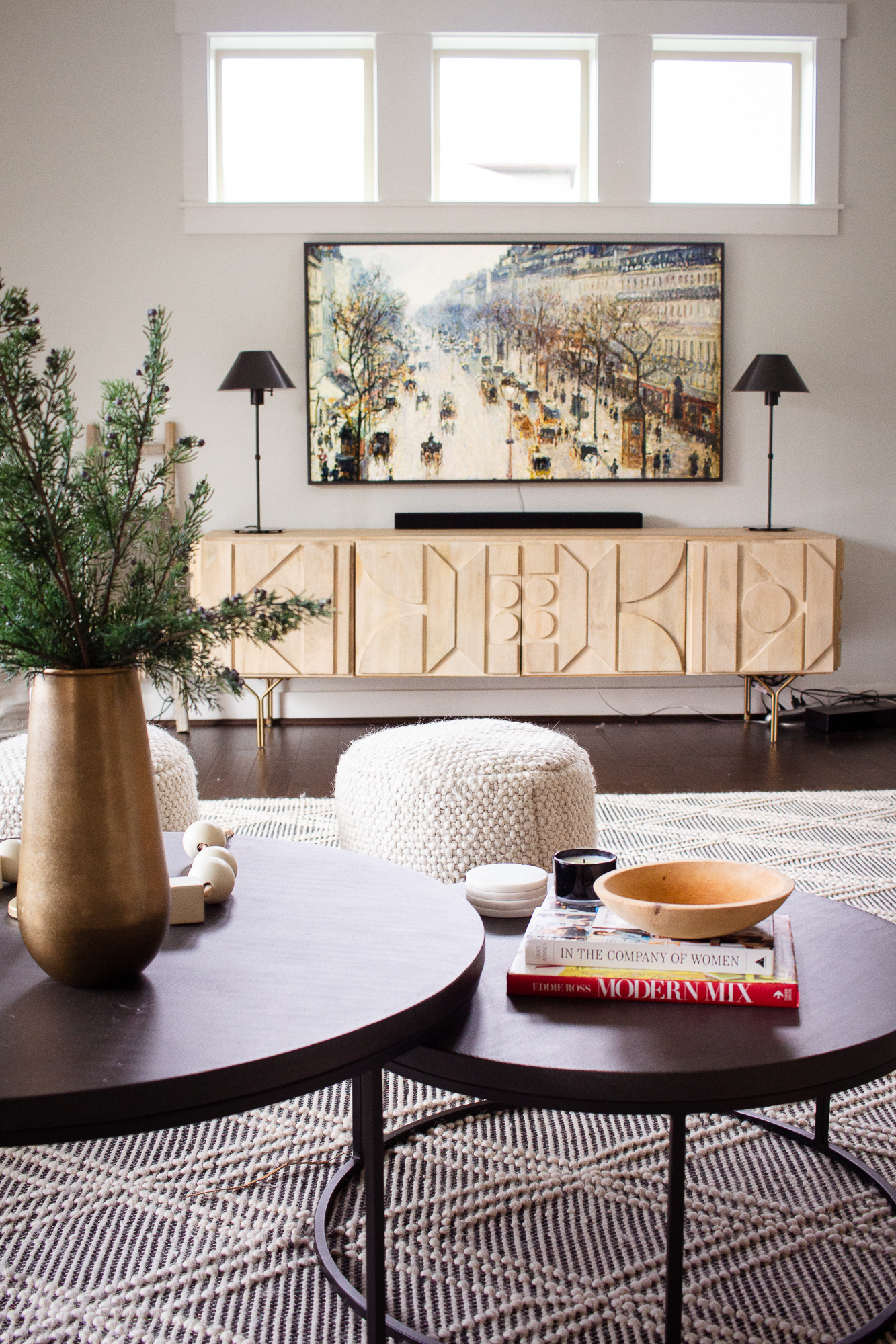 Modern Media Console Tables - Taryn Whiteaker Designs