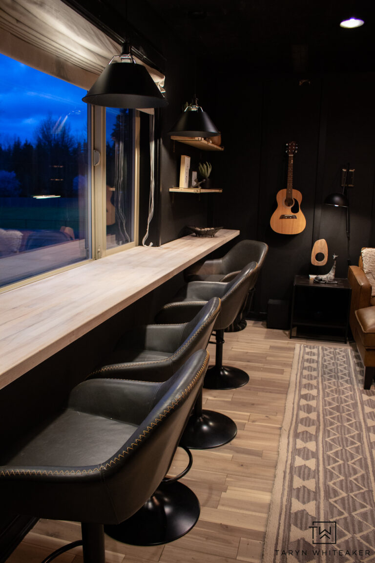 DARK TV ROOM - Taryn Whiteaker Designs