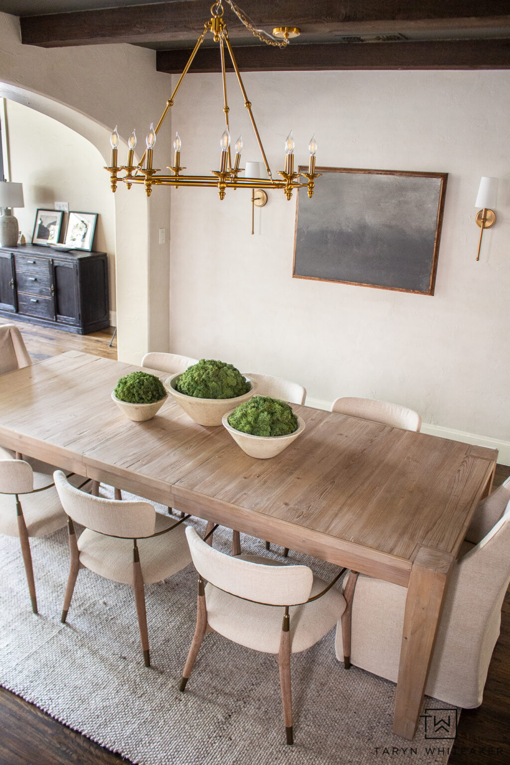 Modern Transitional Dining Room - Taryn Whiteaker Designs