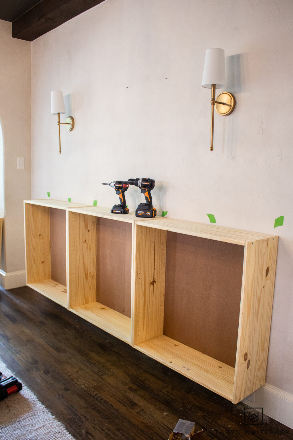 IKEA HACK: DIY Floating Buffet - Taryn Whiteaker Designs