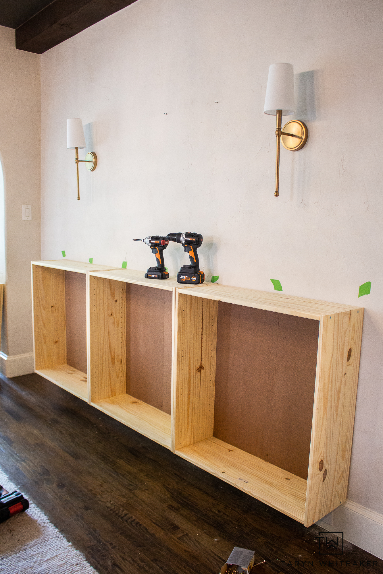 IKEA HACK: DIY Floating Buffet - Taryn Whiteaker Designs