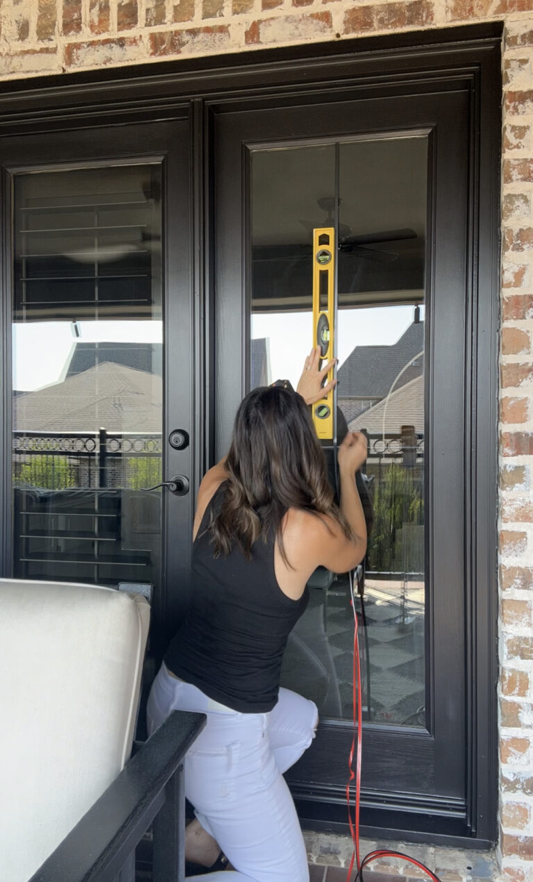 DIY Faux French Door Window Panes - Taryn Whiteaker Designs