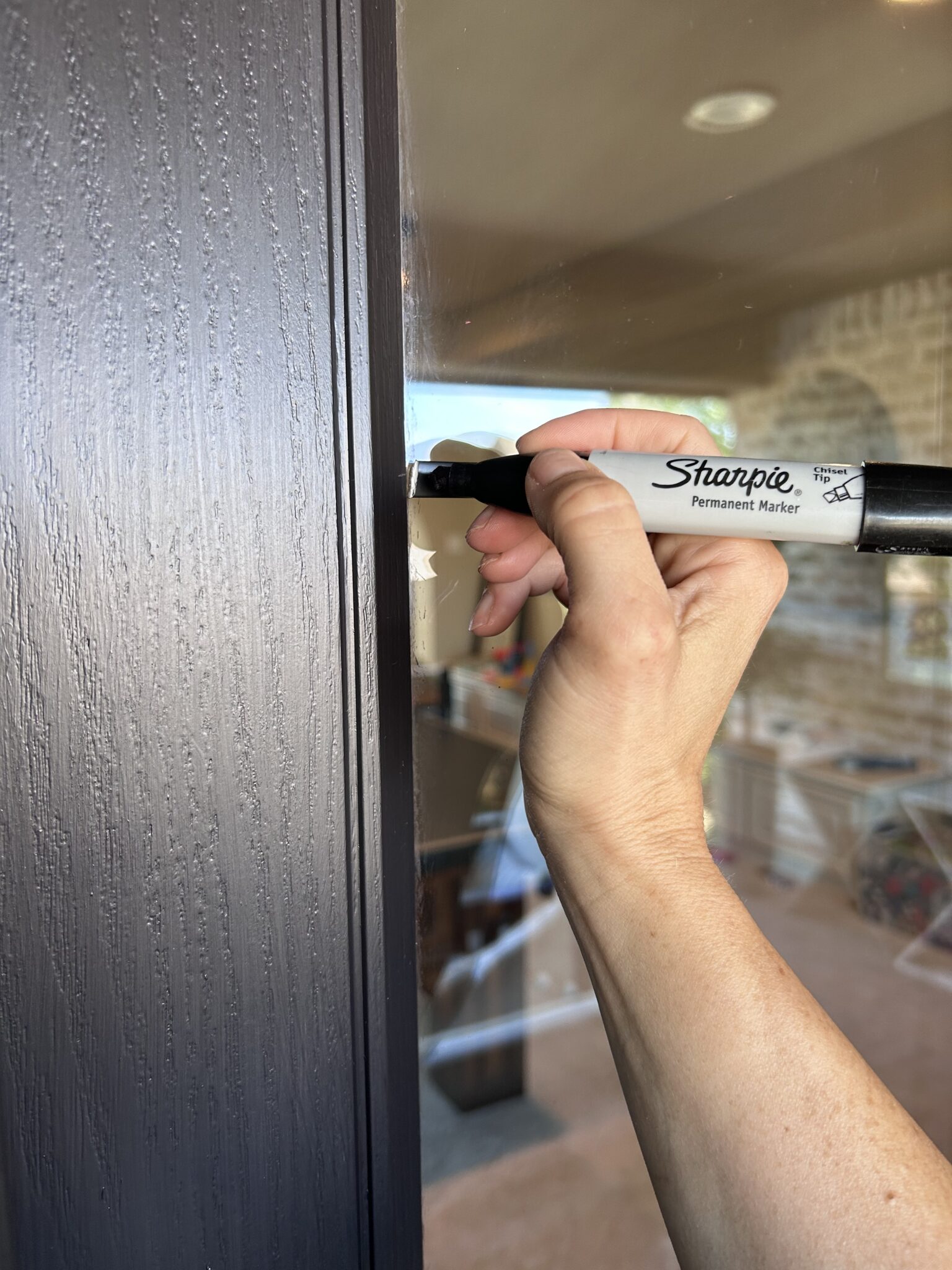 DIY Faux French Door Window Panes - Taryn Whiteaker Designs