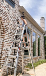 Installing a Trellis On Brick Exterior - Taryn Whiteaker Designs