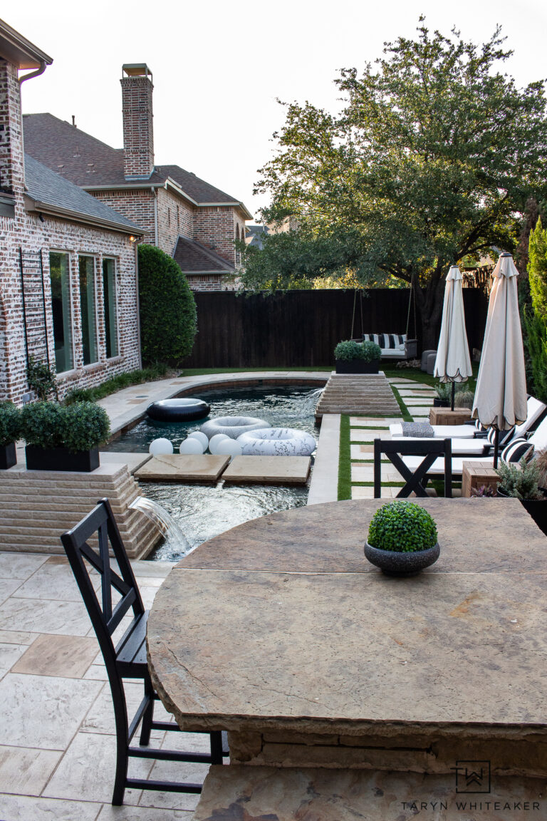 Modern English Country Backyard - Taryn Whiteaker Designs