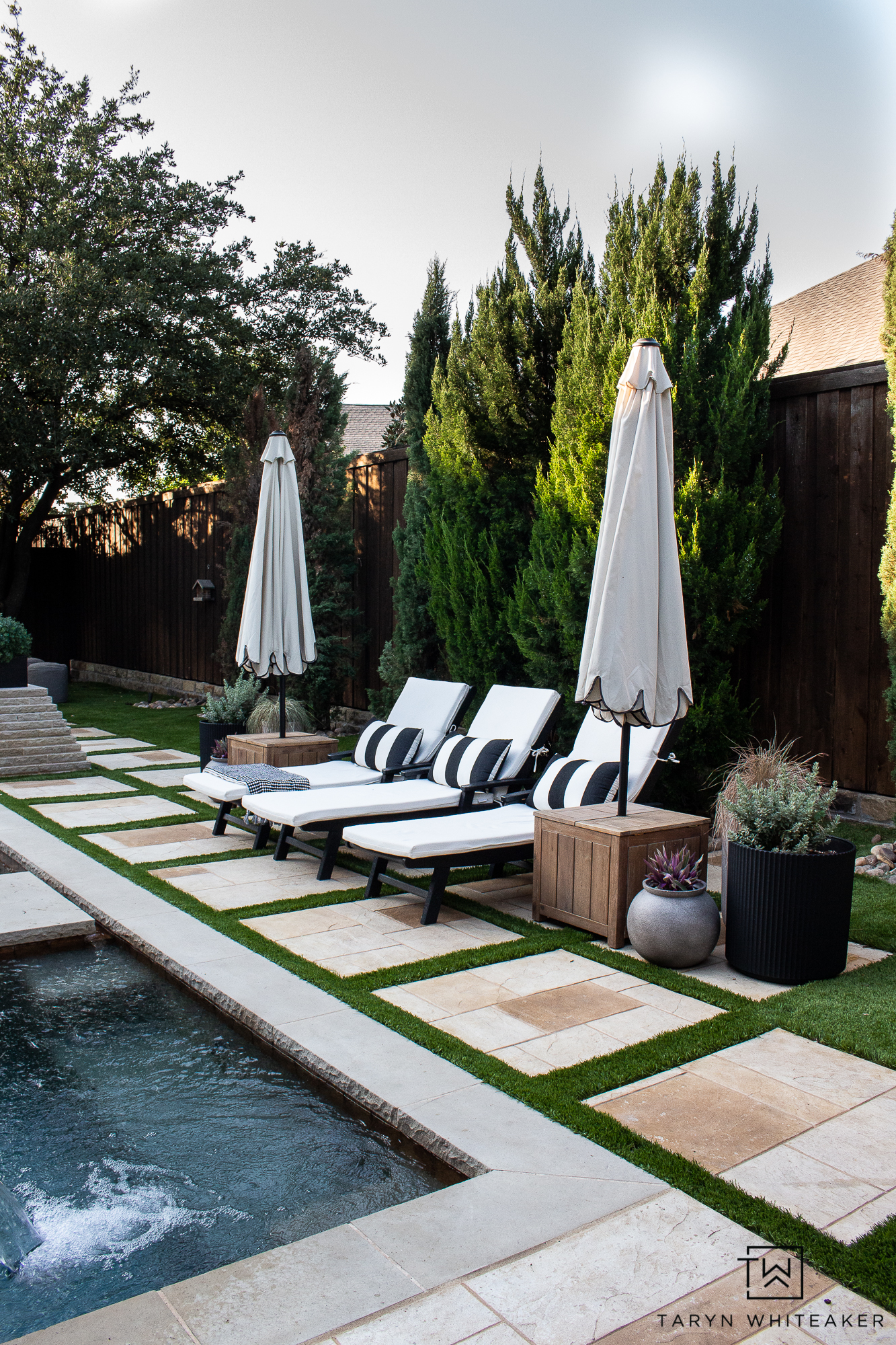 Modern English Country Backyard - Taryn Whiteaker Designs