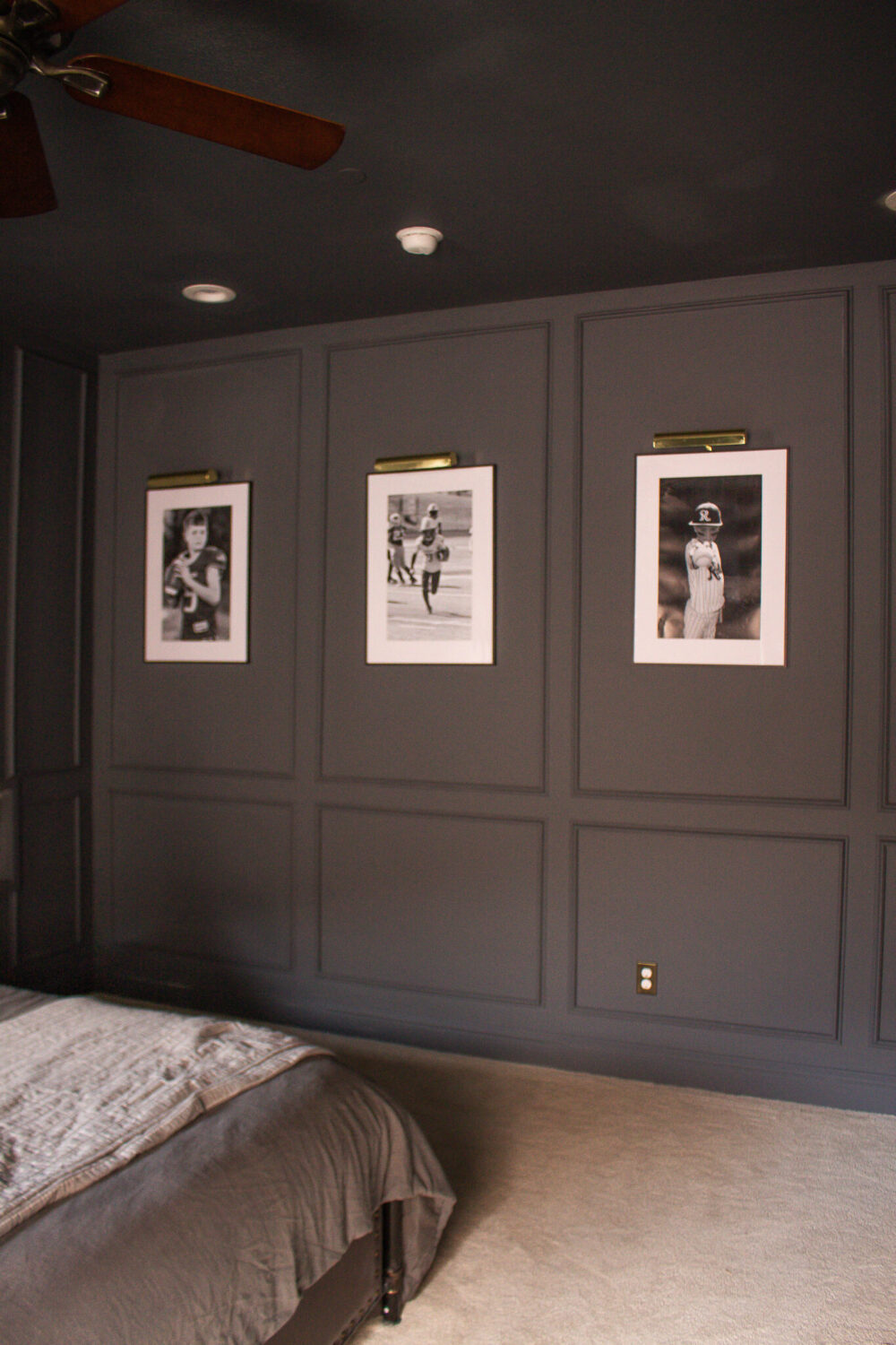Black And White Kids Portrait Wall - Taryn Whiteaker Designs