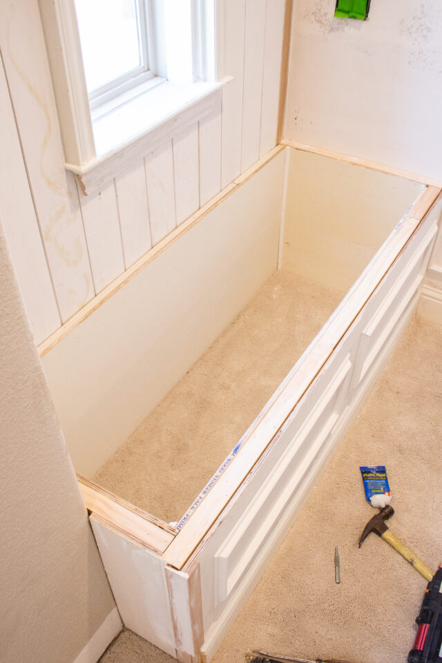 DIY Window Bench With Storage - Taryn Whiteaker Designs