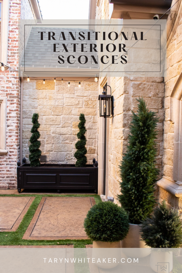 Our New Black Transitional Outdoor Sconces - Taryn Whiteaker Designs